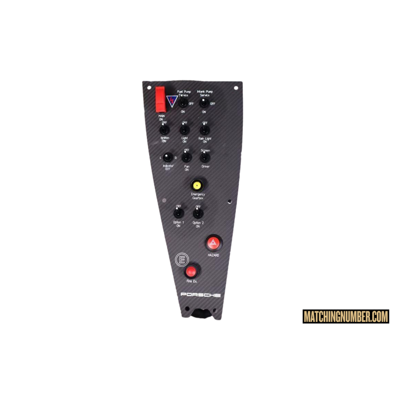 Porsche 991 Cup carbon center console with control panel